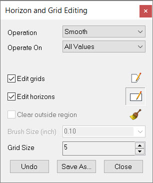 Horizon and Grid Editing